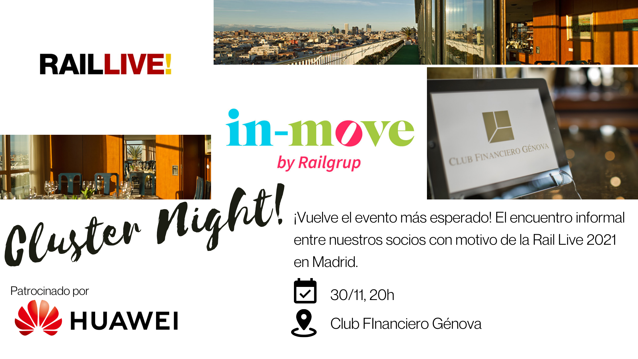 IN-MOVE by Railgrup | Cluster Night con motivo de la Rail Live 2021 en Madrid